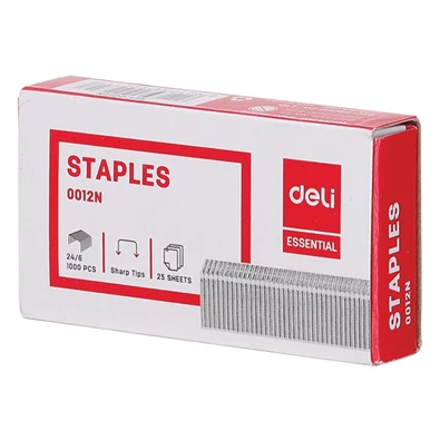 Deli Essential 24/6 hegyes 1000db tűzőkapocs - Office Depot - Papír ...
