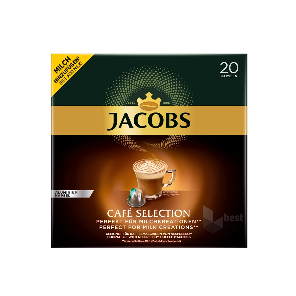 Douwe Egberts Jacobs Café Selection 20db kávékapszula - Office Depot ...