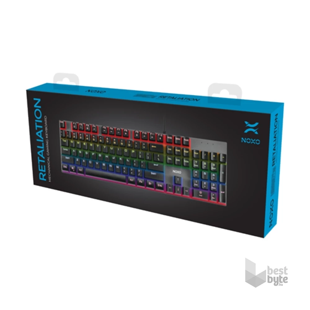 NOXO Retaliation (Brown switch) RGB mechanikus gamer billentyűzet ...