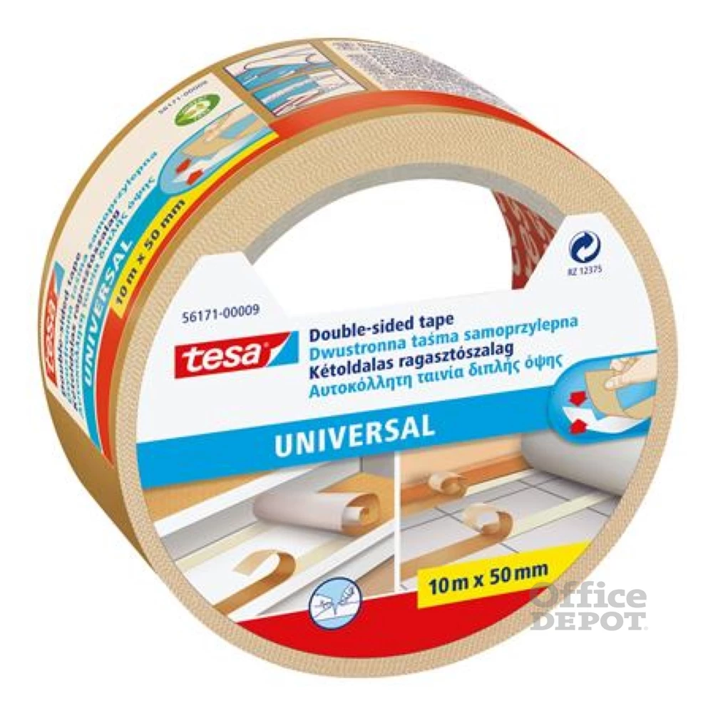 Tesa 56171 50mmx10 m kétoldalas tapadó ragasztószalag - Office Depot ...